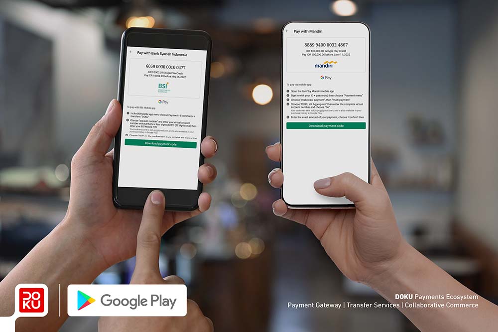 DOKU Hadirkan Metode Bayar Virtual Account Dalam Platform Google Play - Freemagz.id